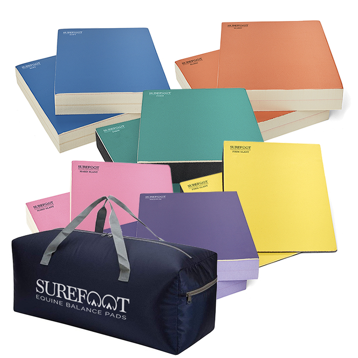 Professional Set: 6 Pairs of SURE FOOT Equine Pads + FREE Zipper Duffel ...